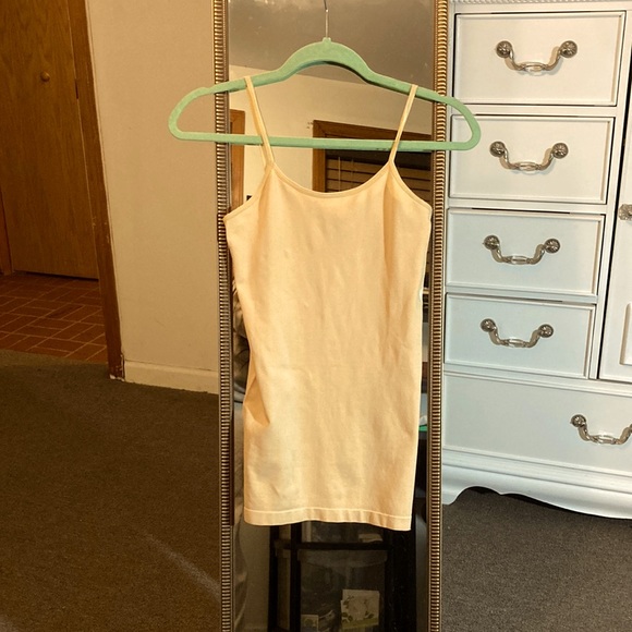Tops | Ff Underbody Tank Top Good To Use As Slip Beige | Poshmark